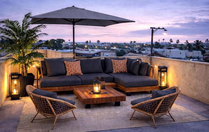 Sunrise On Bay Everyday | Rooftop | 2 Min 2 Sand - San Diego, CA