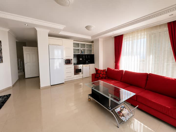 Дублекс на Клеопатре 2+1 комфортная квартира - Alanya