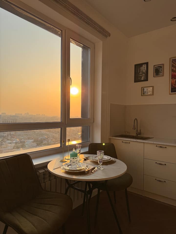 Bathtub Studio With Mountain View & Fireplace - Kazakhstan
