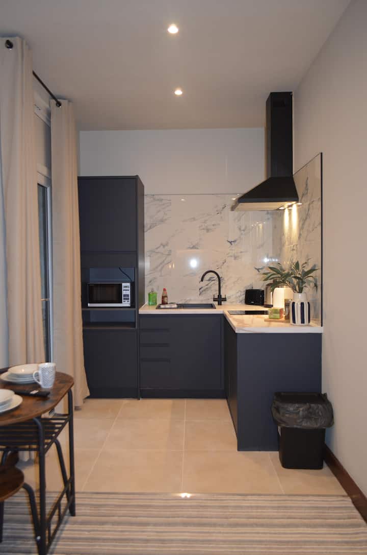 Afan Valley Aparthotel | Kitchen & Parking | R2 - Port Talbot
