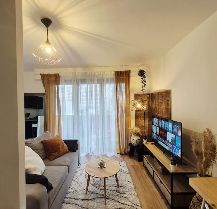 Bohème éToilée - Centre Ville Terrasse Parking - Annemasse