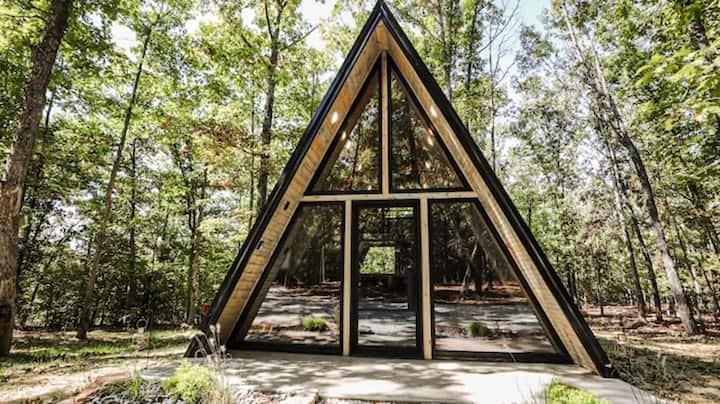 A-frame Cabin | Cozy Woods Retreat + Firepit - The Fugitive Beach, Rolla