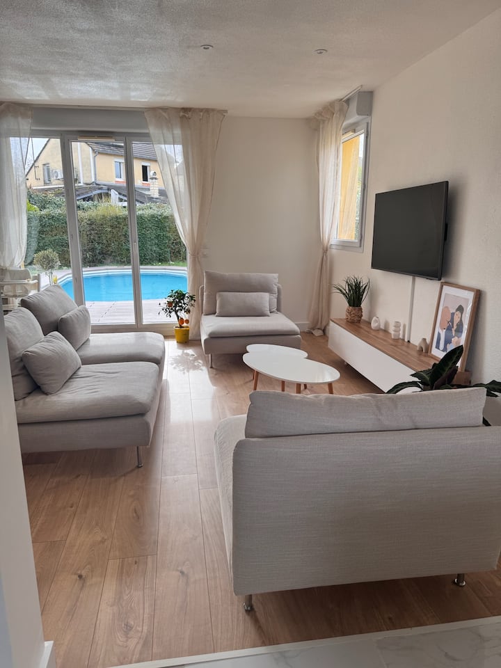 Villa Familiale Piscine - Cocon De Calme à Pau - Pau