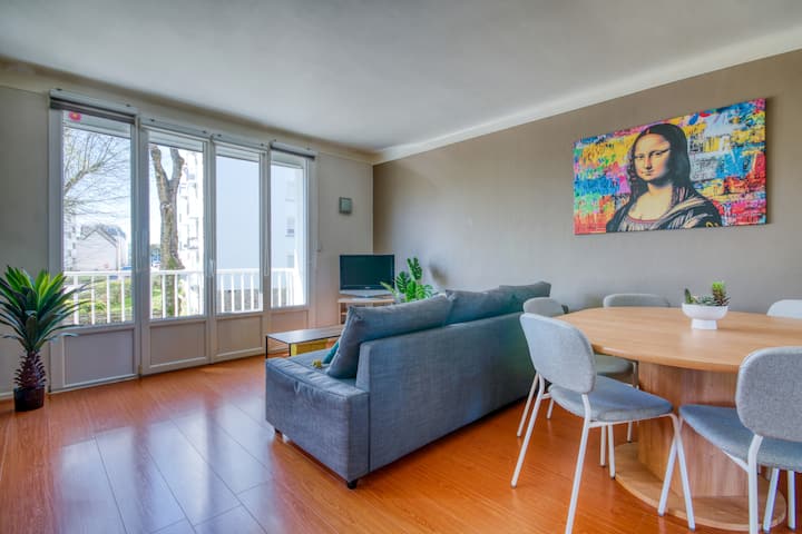 Le Chateaubriand-6 Pers-centre, Gare & Port à Pied - Vannes