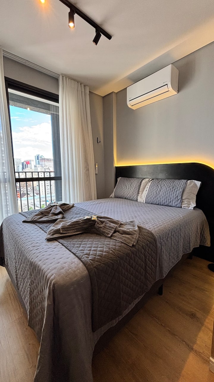 Stylish & Cozy Studio In The Heart Of Curitiba - Curitiba