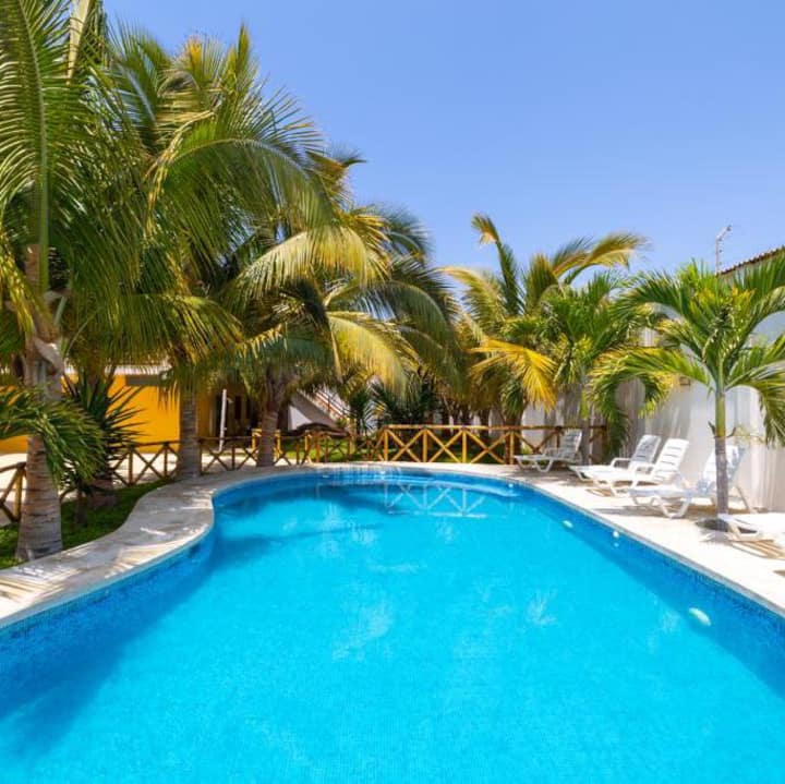 Atardecer Desde El Balcon/vista Al Mar-pueblo/pool - Máncora