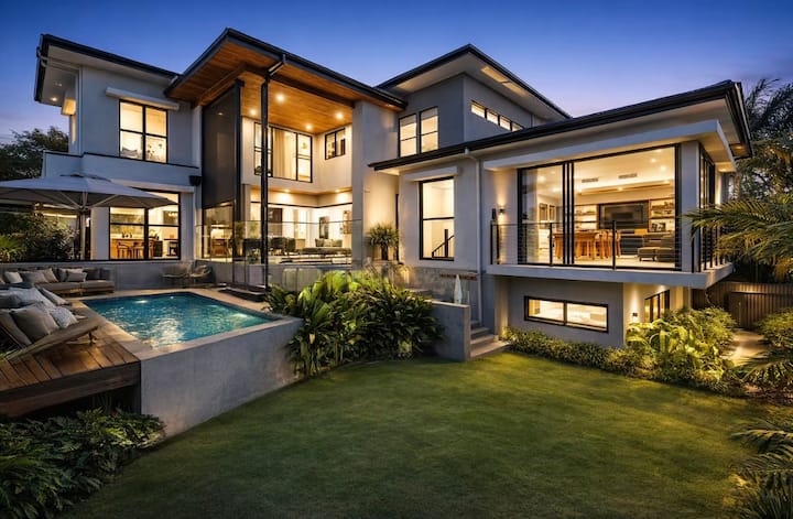 Luxury Bayside Home | Pool, Cinema, Sauna - Brisbane, CA