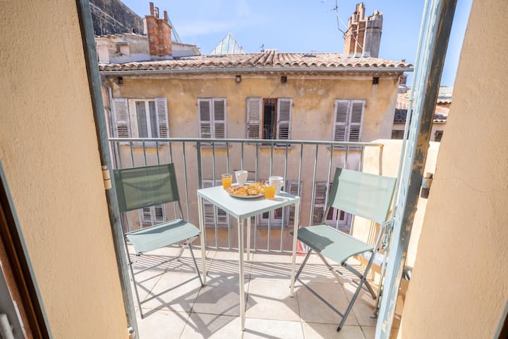 Duplex Climatisé & Balcon - Vielle Ville (Halles) - Toulon