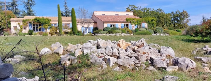 Grande Maison De Campagne Au Cœur Du Mont Ventoux - Sault