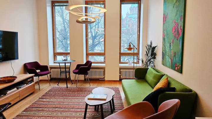 Sauna & Cathedral View - Perfect Helsinki Location - Helsinki