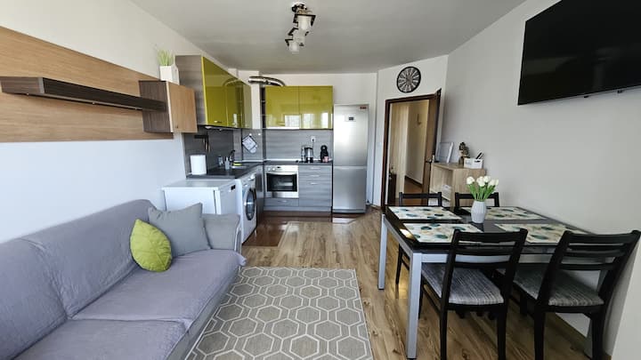 Стилен апартамент с тераса и гледка към залеза - Rila