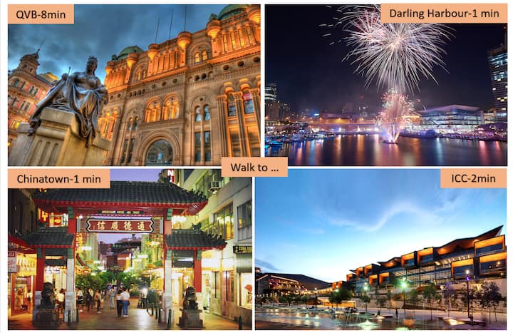 Heart Of Sydney City: 2-br Apt In Darling Harbour - Sydney central station