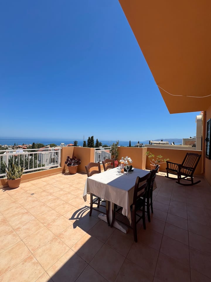 Large Terrace & Sea View | 5 Min To Hersonissos - Koutouloufari