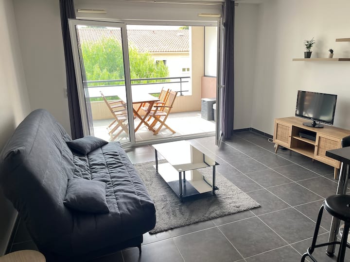 Beau Studio Avec Terrasse Proche Nice Et Plages - Saint-Laurent-du-Var
