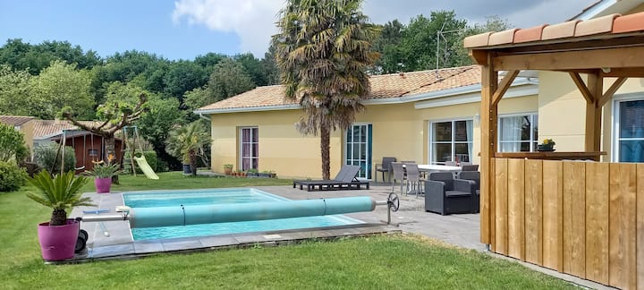 Villa 8 Personnes Avec Piscine – Bassin D'arcachon - Biganos