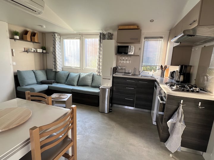 Mobilhome Tout Confort Camping Les Viviers - Bassin d'Arcachon