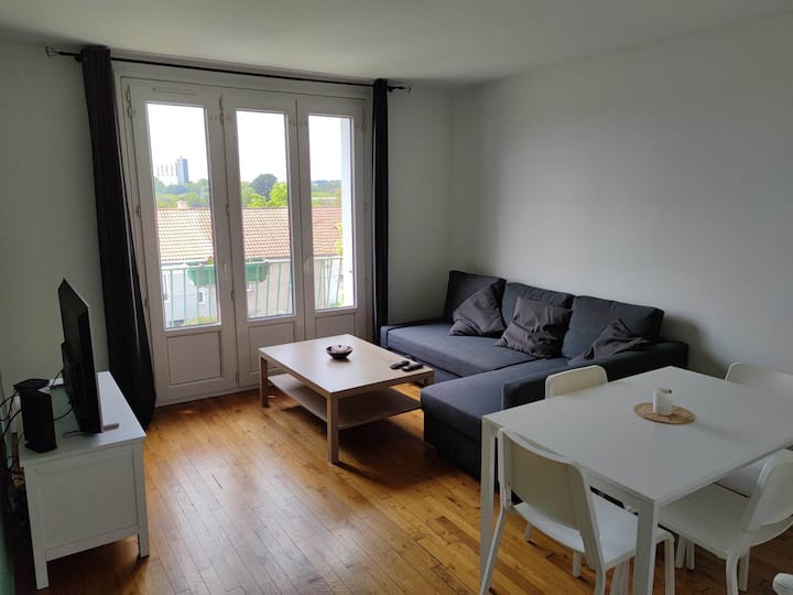 T3 De 57m², Plein Sud, Balcon Et Parking - Procé - Saint-Herblain
