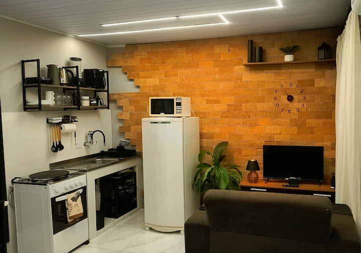 Loft Moderno Com Ar-condicionado E Vista Relaxante - Ponta Grossa