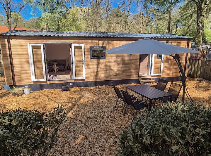 Rustig Chalet Bij De Hoge Veluwe | 4p | Tuin - Pays-Bas