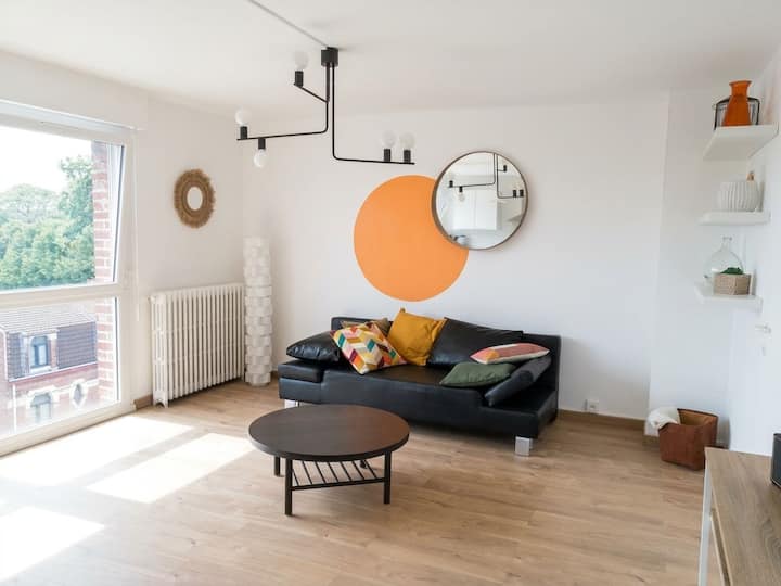 Grand Appartement Lumineux Proche Lille - Mons-en-Barœul