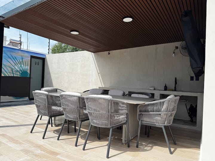 Casa Agave. 8 Huéspedes + Terraza Bbq, Ac+tv 50" - Guadalajara