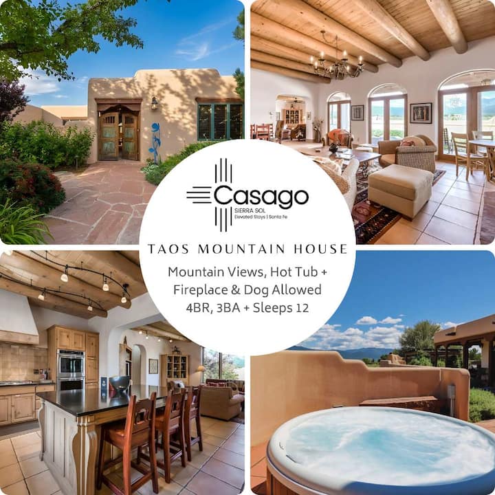 Mountain House | Hot Tub + Fireplace | Dog Allowed - Taos, NM