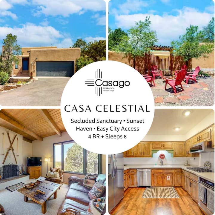 Casa Celestial | Secluded Sanctuary | Sunset Haven - Santa Fe, NM