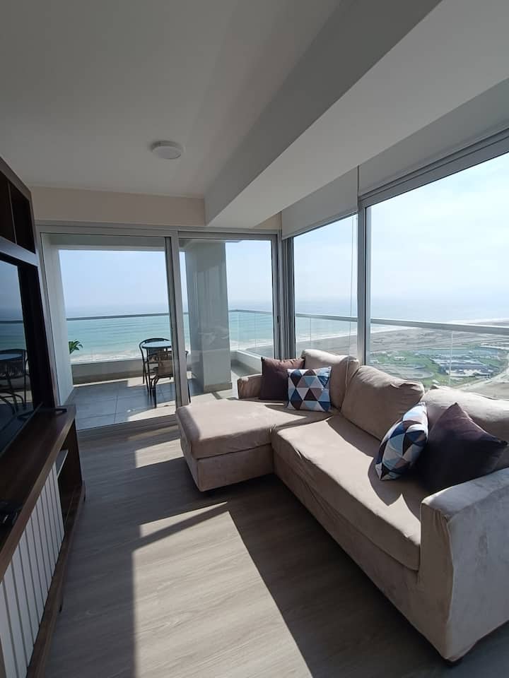 *T Vista 360° Al Mar Full Deco. Amoblado Estreno. - Pérou