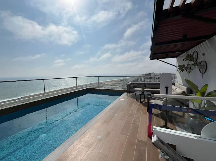 *T Vista 360° Al Mar Full Deco. Amoblado Estreno. - Pérou