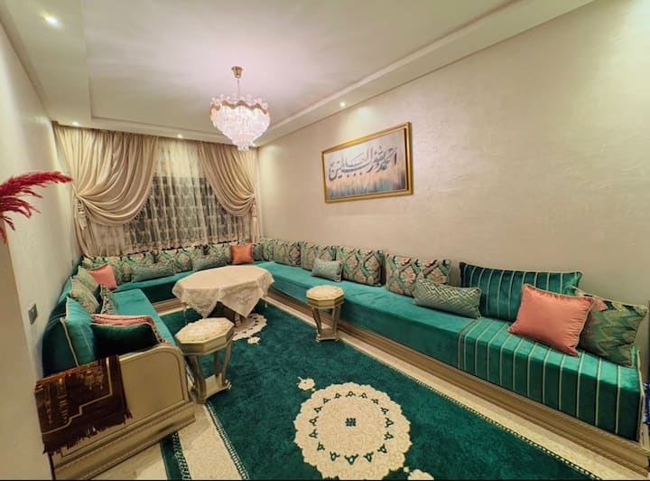 Appartement Cosy Avec Terrasse Et Suite Parentale - Bouskoura