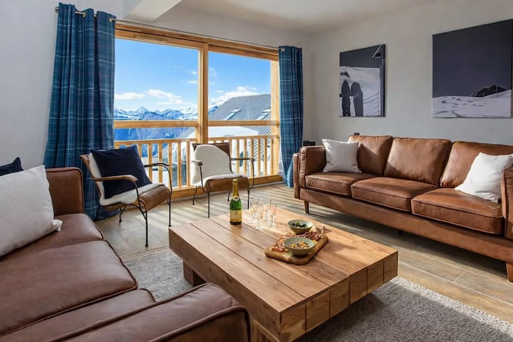 Appartement "Léman" Alpe D'huez - Spa & Vue - Oz-en-Oisans