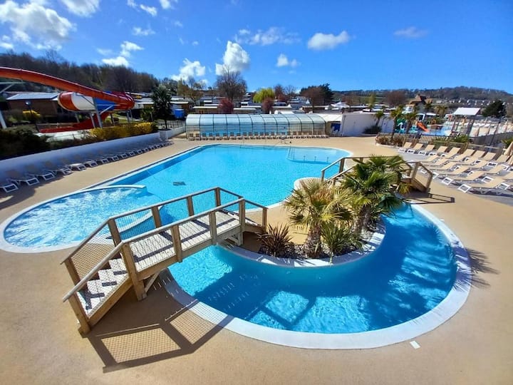 Mobil Home Camping 5 éToiles: Piscine Et Activités - Villers-sur-Mer