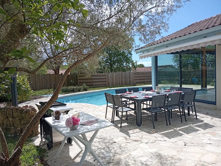 Villa Avec Piscine Privée Proche Lac Et Océan - Moliets-et-Maa