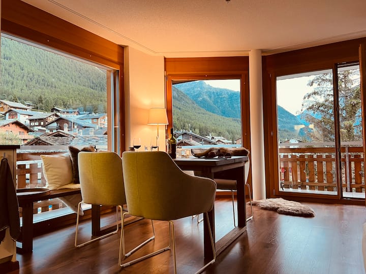 Schöne Wohnung Mit Traumaussicht In Die Berge - Grächen