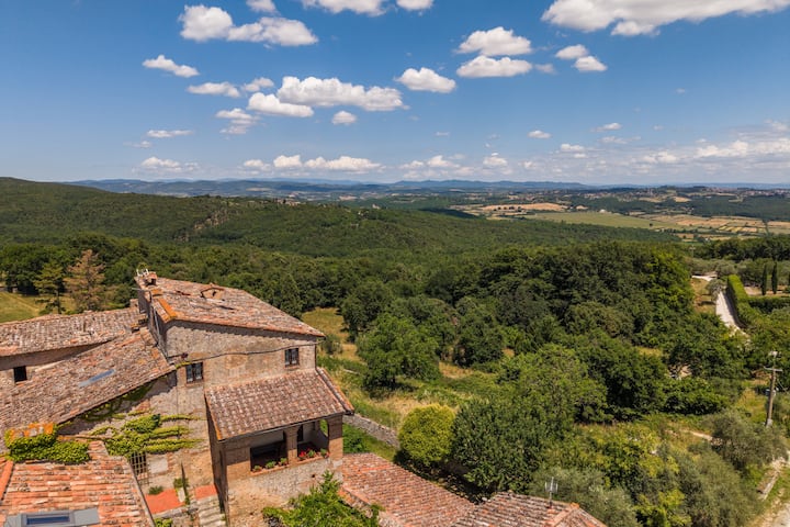 Maison Toscane Avec Vue Imprenable + Nature - Monteriggioni