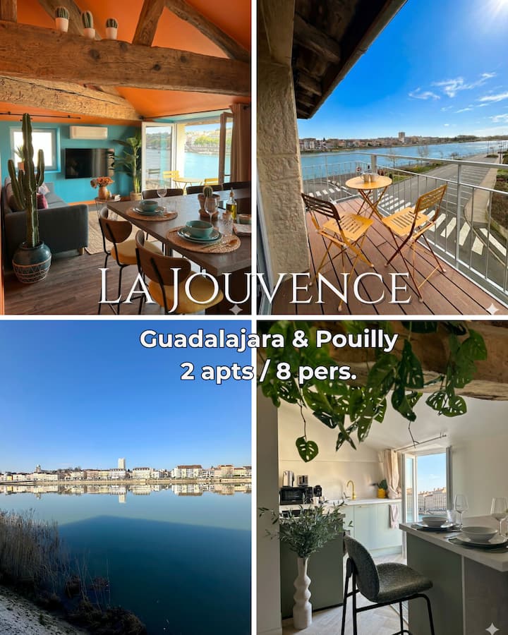 2 T2 - Le Guada & Le Pouilly - Balcon, Vue Et Clim - Mâcon