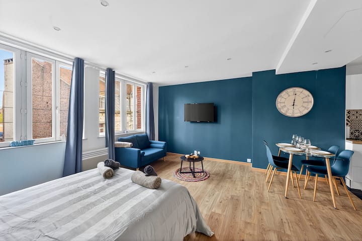 Superbe T1 Lumineux à 1 Min à Pied De La Gare - Lens, France