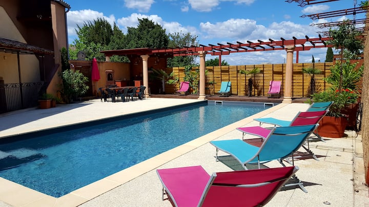 Couleurs D'ailleurs - Loft Avec Piscine Privée - Vallon-Pont-d'Arc