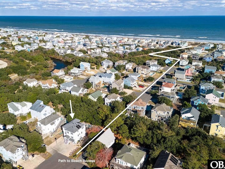 7 Min Walk To Sand W Pool Hot Tub & Game Room - Duck, NC