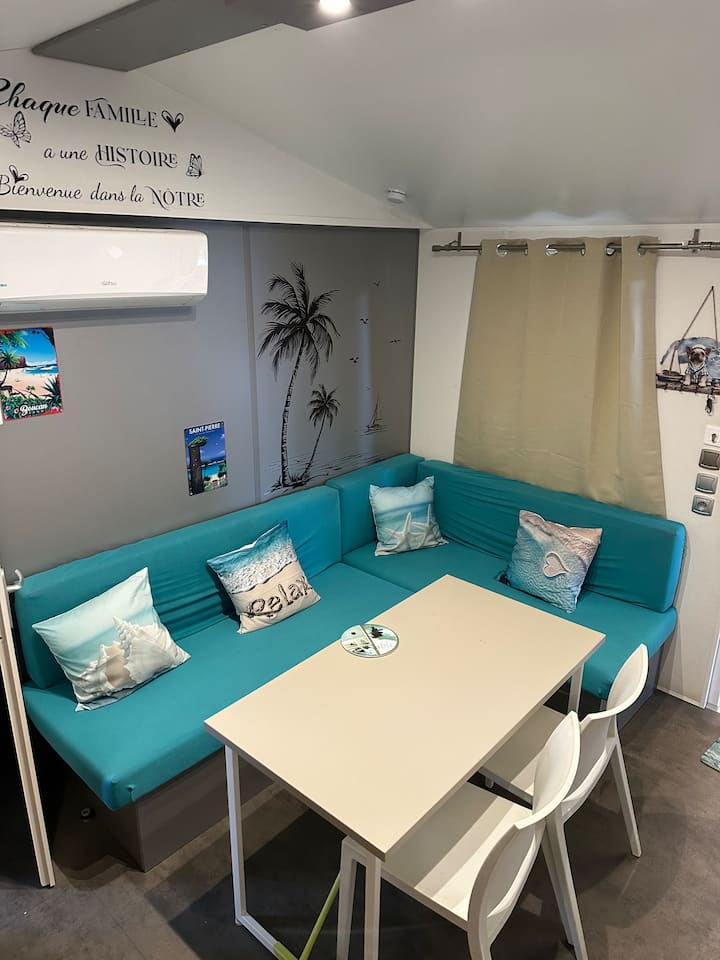 Mobil-home 5 Pers Marisol – Piscine & Plage - Torreilles