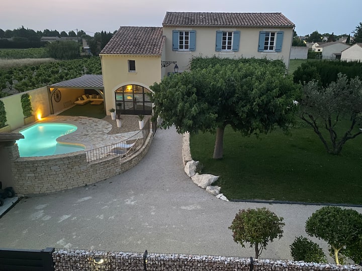 Maison De Charme En Provence Piscine & Spa 12 Pers - Vacqueyras