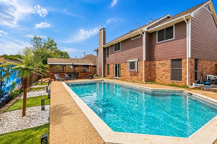 5br Heated Pool House Near Dallas Fifa Stadium - Grand Central Park, Grand Prairie