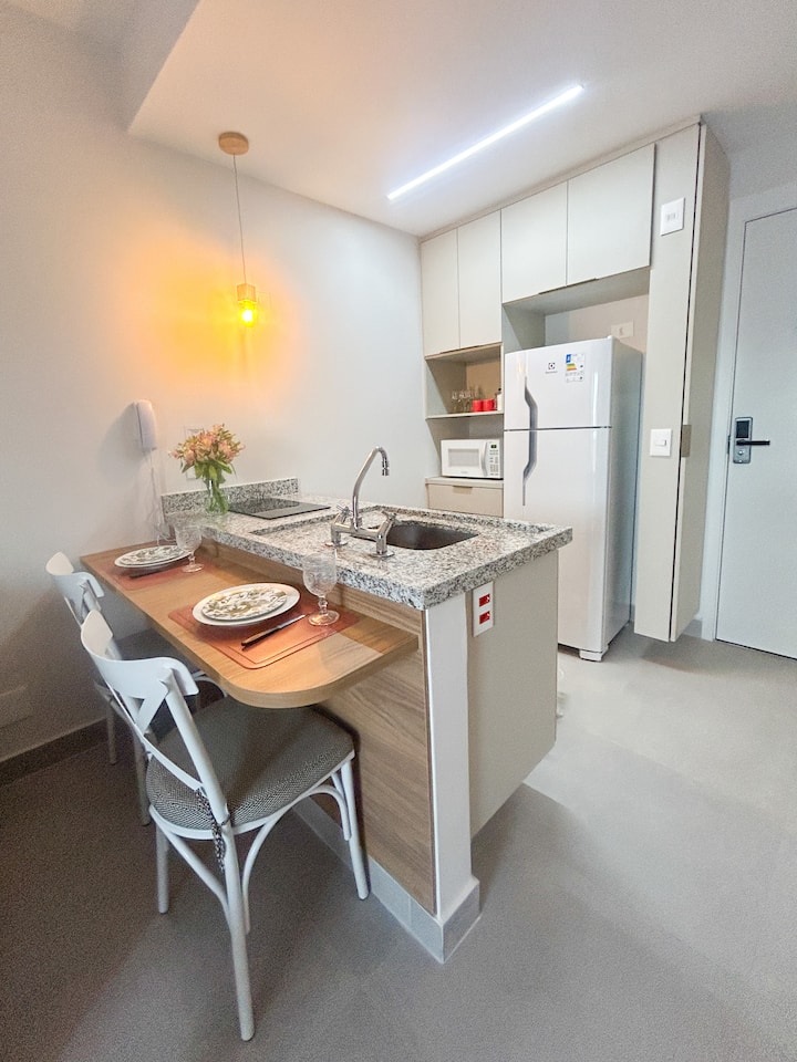 Estúdio Novo, Wi-fi, Estacionamento - Campinas