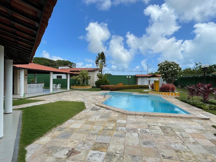 Casas No Aquiraz: 8q + Deque, Piscina, Beach Tênis - Fortaleza