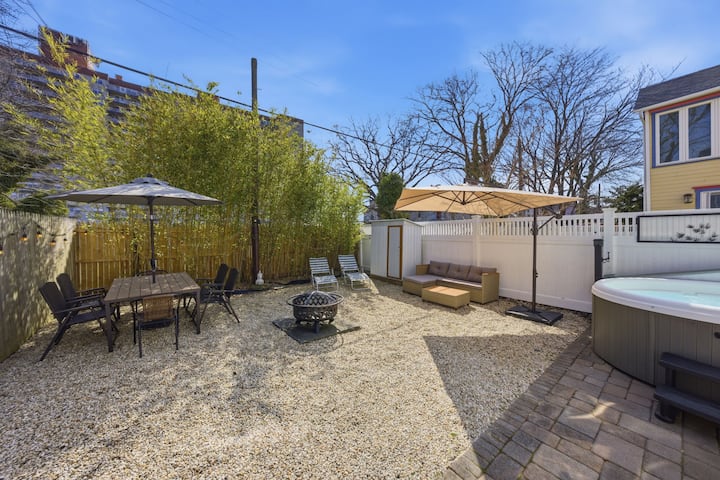 Hot Tub, Private Yard & Walk 2 Beach: Asbury Oasis - Asbury Park, NJ