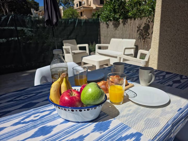Bajo Moderno Con Gran Terraza Cerca De La Playa - Port de Pollença