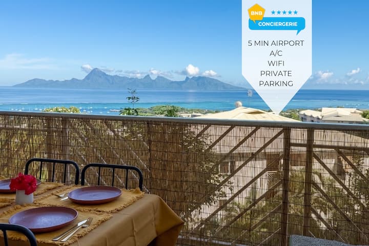 5 Min Aéroport : Escale De Charme Face à Moorea - Tahiti