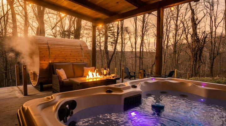 Whittle Escape | Sauna + Hot Tub + Ev Charger - Hocking Hills State Park, OH