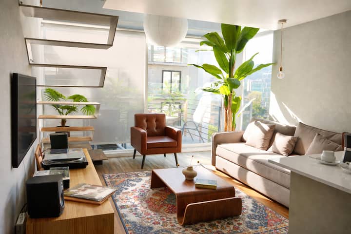 Loft Dúplex Con Piscina · Metro & Costanera Center - Providencia