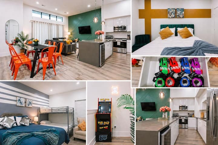 Groupstaysleeps14/fifa/nrg/htx/arcade/lasertag/bbq - Houston, TX